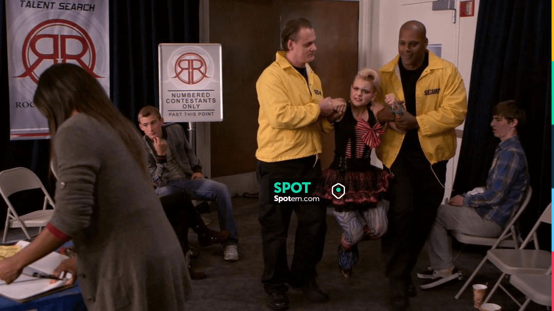 Tripp NYC Black Pink Leopard Ruffle Skirt worn by Jenny Tinkler (Sammy Jay Wren) in Big Time ...