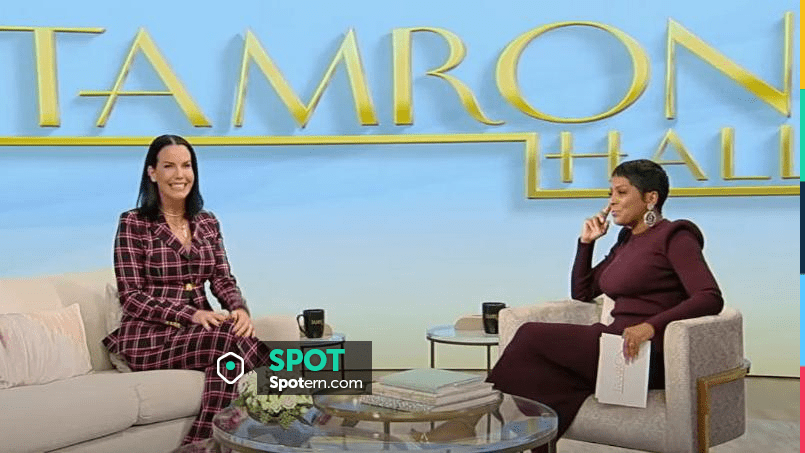 Smythe Plaid Cuffed Wool Pants worn by Ali Budd as seen in Tamron Hall ...