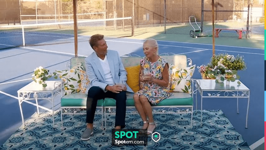 Naot 'Pixie' Sandal in White/ Silver Combo Leather worn by Ellen ...