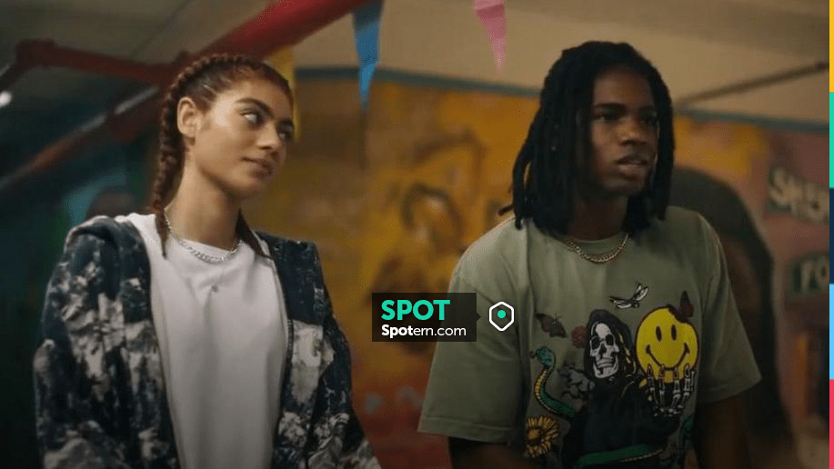 Market Look At The Bright Side T-shirt worn by Alan A. Dale(Idrissa ...