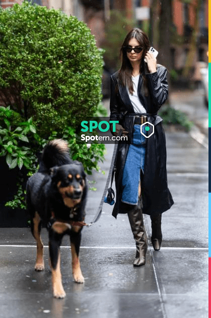 Khaite Bella Leather Belt worn by Emily Ratajkowski in NYC on October ...