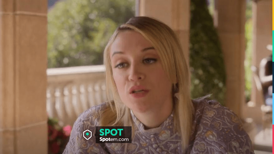 Rotate Birger Chirstensen Kim Cropped Metallic Brocade Top worn by ...