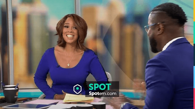 Diane Von Furstenberg Colorblock Knit Body-Con Dress worn by Gayle King ...