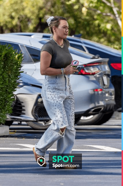 Emme Parsons Roma Sandals worn by Hilary Duff at Studio City on July 19 ...