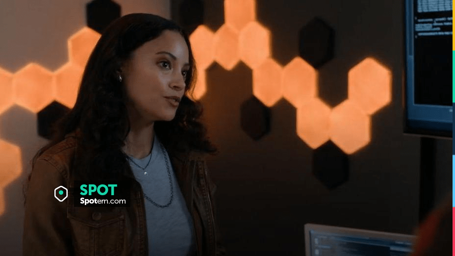 Made by Johnny Faux Leather Motorcycle Jacket worn by Lacey Quinn ...