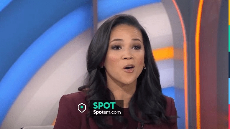 Veronica Beard Roya Tailored Dickey Jacket in Dark Oxyblood worn by ...