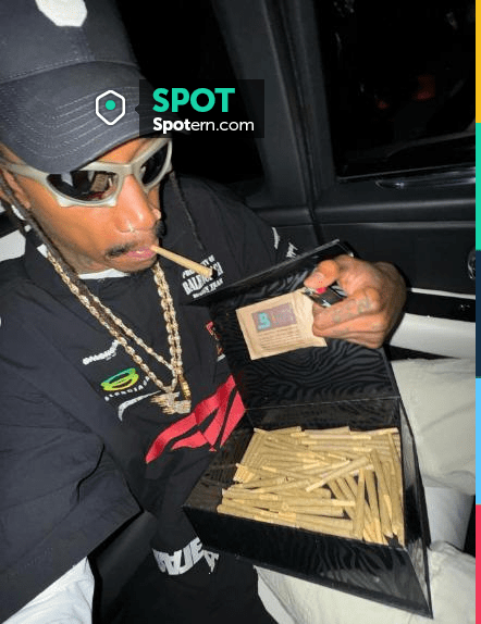 Celine Black C Patch Adjustable Hat worn by Wiz Khalifa on the ...