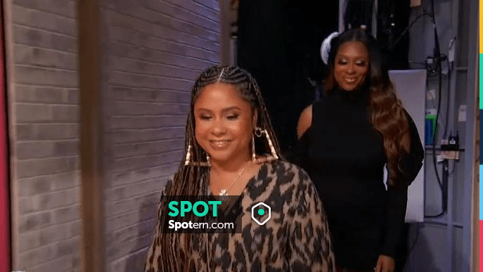 All Saints Wick Anita Cardigan Sweater worn by Angela Yee as seen in Sherri on October 26, 2023 ...