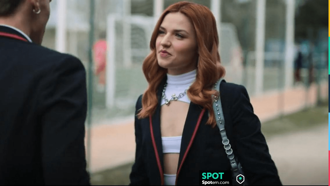 Zara Studded Denim Shoulder Bag worn by Chloe (Mirela Balic) as seen in ...