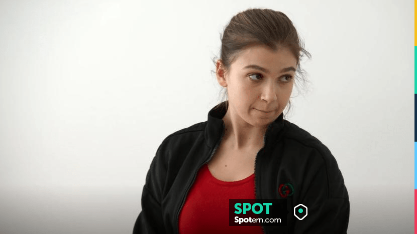 Gucci El­bow Pad Em­broi­dered Lo­go Jack­et worn by Miriam Haart as ...