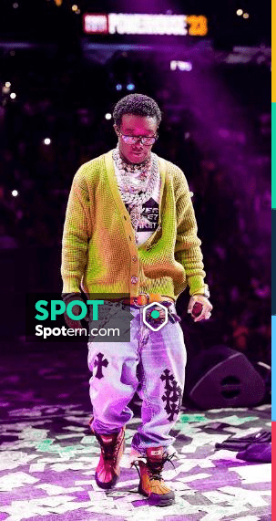 Chrome Hearts Or­ange Gun­slinger Belt worn by Lil Uzi Vert on the ...