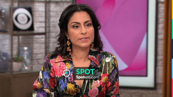 Alice + Olivia Randa Blouse worn by Celine Gounder as seen in CBS ...