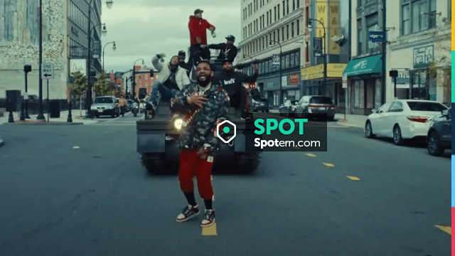 Reason Clothing Green Camo Fangs Print Puffer Jacket worn by Joyner ...
