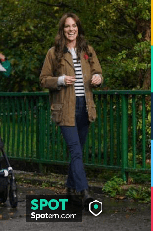 Reiss Thea Leather Chelsea Boots In Brown worn by Kate Middleton at ...