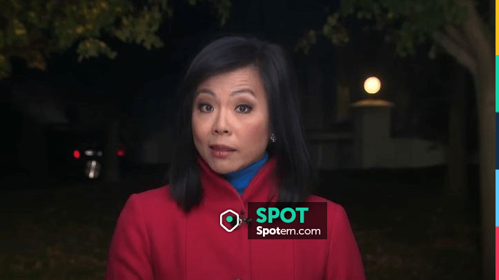 Kate Spade Single Breasted Belted Coat worn by Weijia Jiang as seen in ...