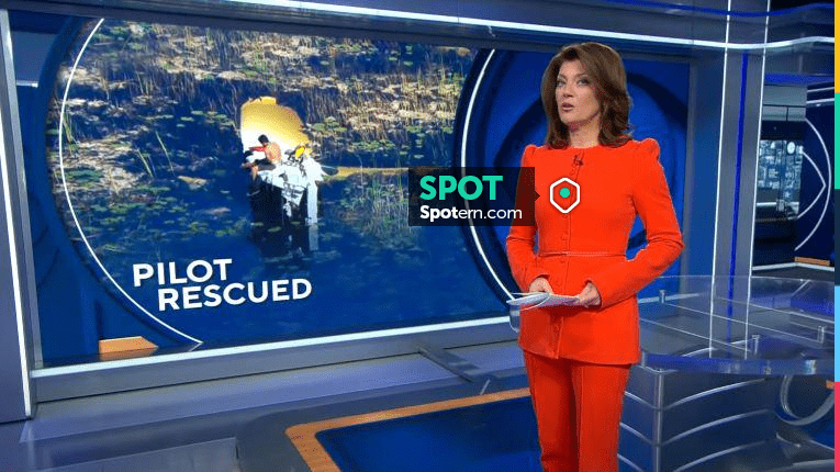 Sportmax Stecca Jersey Jacket worn by Norah O'Donnell as seen in CBS ...