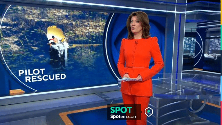 Sportmax Felix Skinny Pants worn by Norah O'Donnell as seen in CBS ...