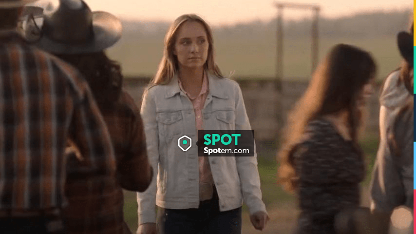 Levi Orig­i­nal Truck­er Jack­et worn by Amy Fleming (Amber Marshall ...