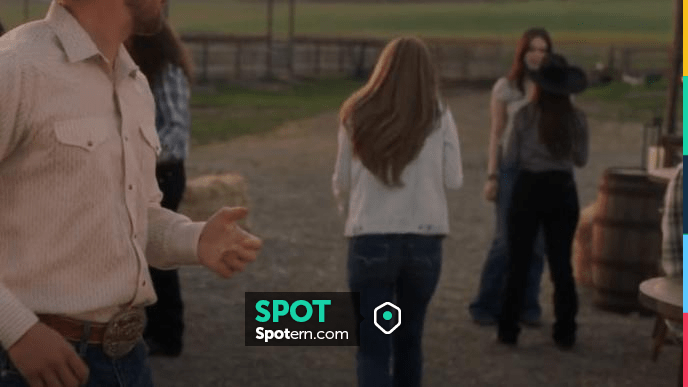 Kimes Ranch Jennifer Dark Wash Super Flare Jeans worn by Amy Fleming ...