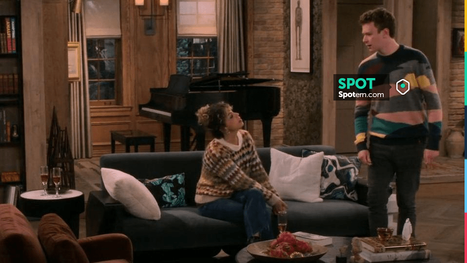 Scotch & Soda Men's Wool-Blend Jacquard Sweater worn by David Crane ...