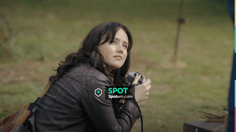 AllSaints Cargo Biker Jacket in Oxblood worn by Flo Brooks (Ruby Stokes ...