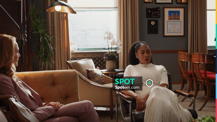 Proenza Schouler Tex­tured Fringe Knit Maxi Dress worn by Lola ...