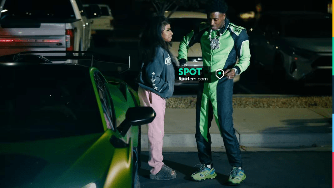 OMP Racing Neon Green & Black KS 3 Rac­ing Suit worn by YoungBoy Never ...