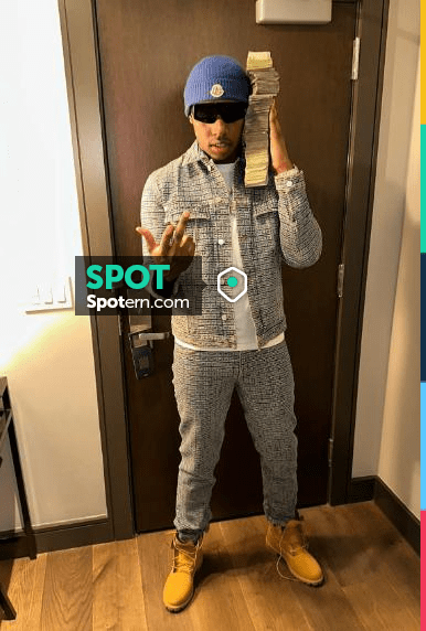 Givenchy Classic Fit 4g Rivet Denim Jacket worn by Rob49 on the ...