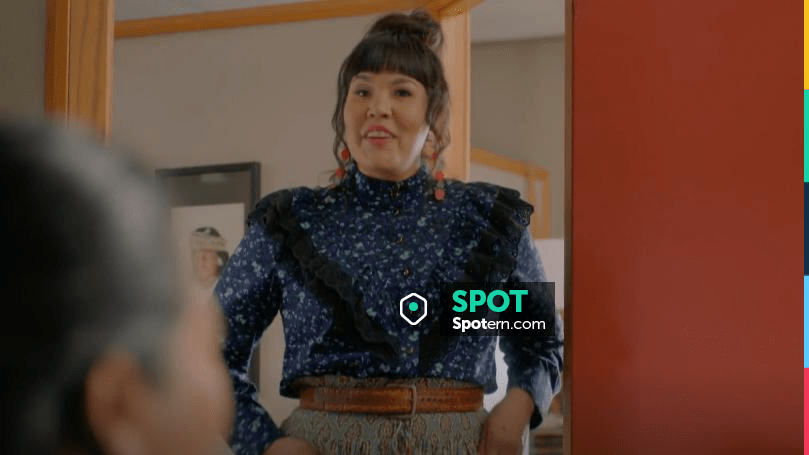 Y.a.s Flo­ral Print­ed Shirt worn by Rose Sinclair (Cheyenna Sapp) as ...