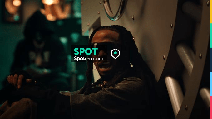 Chimi Black Pace Sport Sunglasses worn by Quavo in Honey Bun (Official ...