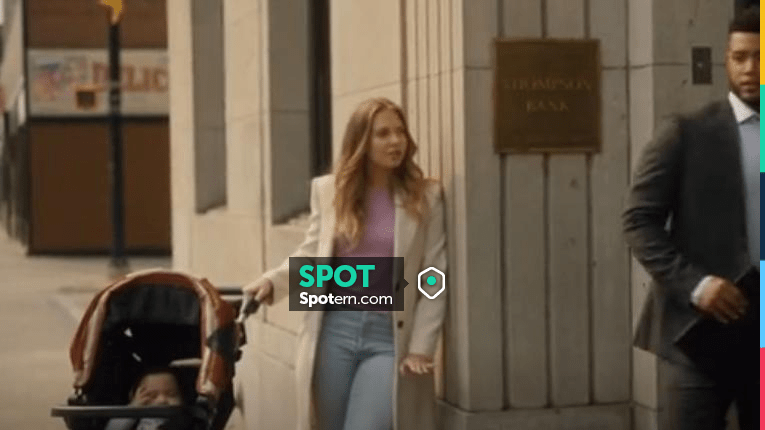 Zara Plush Coat with Flap Pock­ets worn by Madison Van Camp (Emilia ...