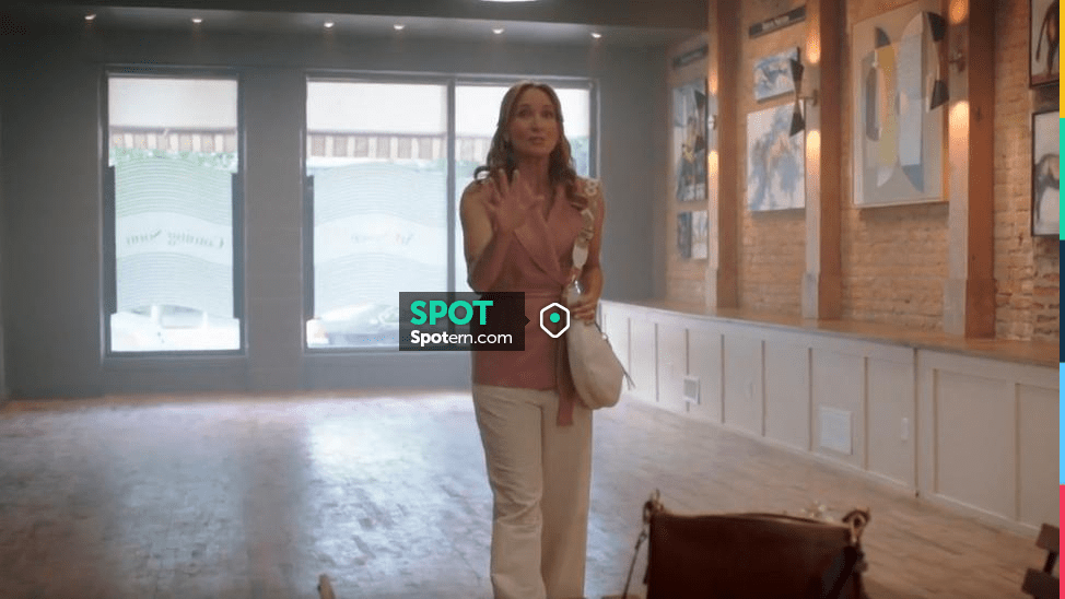 Zara Linen Waist­coast worn by Lisa Stillman (Jessica Steen) as seen in ...