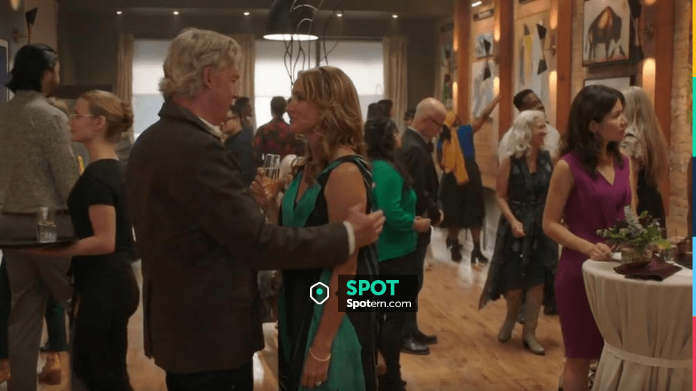 The Kooples Print­ed Long Dress worn by Lisa Stillman (Jessica Steen ...