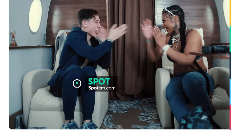 Nike Midnight Navy Fleece Joggers worn by Lil Mabu in MR. TAKE YA B*TCH ...