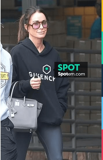 Givenchy Ar­che­type Hood­ie worn by Kyle Richards in Los Angeles post ...