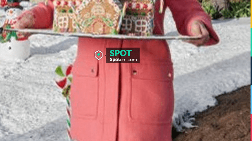 Fur Hooded Pink Coat worn by Emily (Lacey Chabert) as seen in Haul Out ...