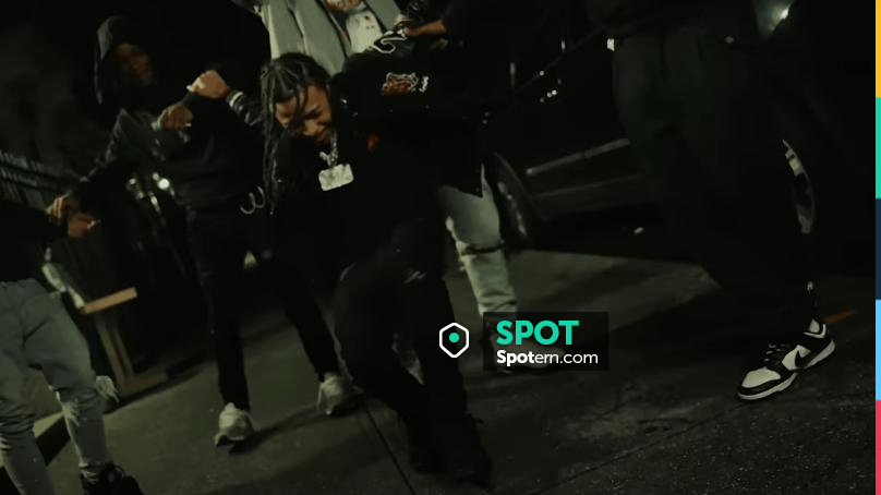 Amiri Black 'Serif Logo' Jeans worn by DD Osama in DEAD (Official Video ...