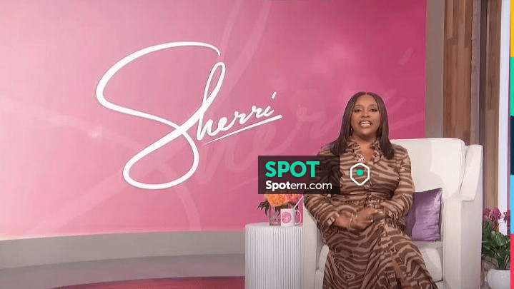 J. McLaughlin Paloma Silk Dress in Bengal Row worn by Sherri Shepherd ...
