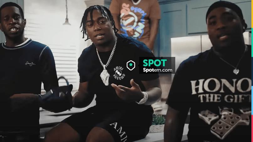 Amiri Black Preemo Records T-Shirt worn by Fredo Bang in Tag Me In ...