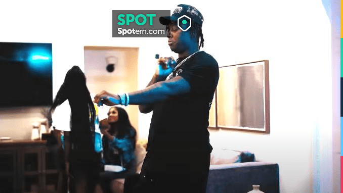 Amiri Black 'Preemo' Trucker Hat worn by Fredo Bang in Tag Me In music ...