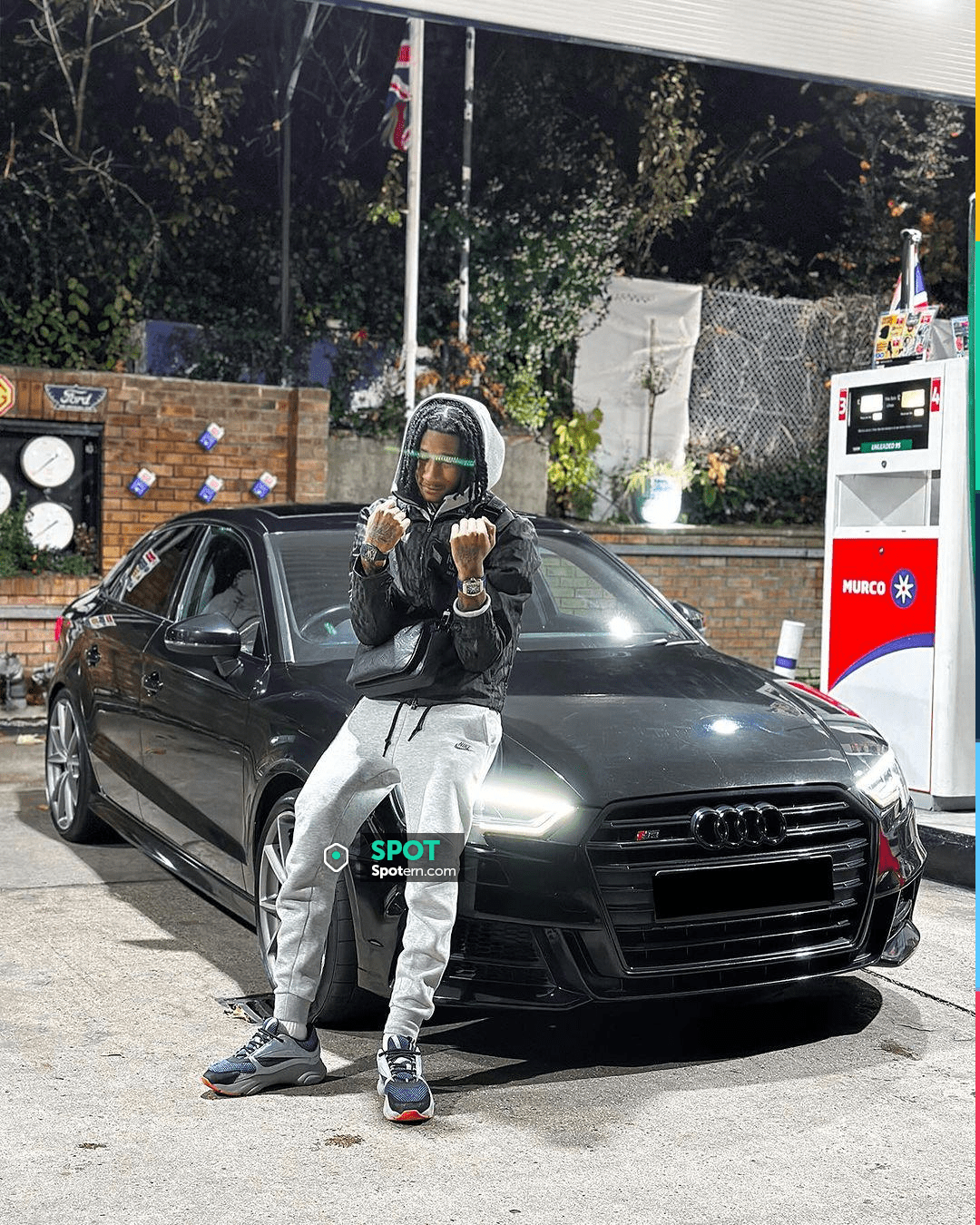 Nike Grey Tech Joggers worn by Digga D on the Instagram account ...