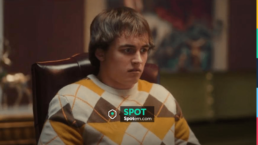 Only & Sons Sweater with Ar­gyle Pat­tern in Brown worn by Cal (Austin ...