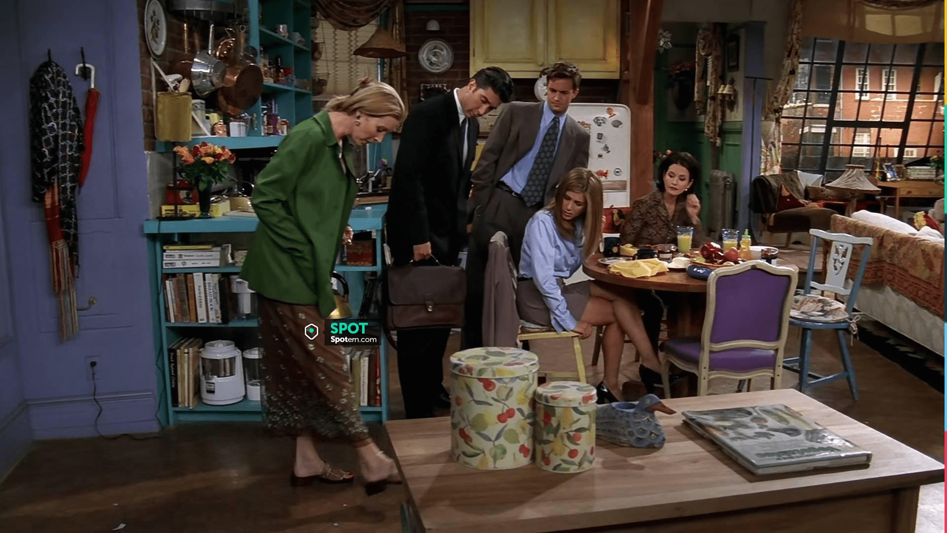 Cynthia Rowley Brown Embroidered Green Floral Maxi Dress worn by Phoebe ...