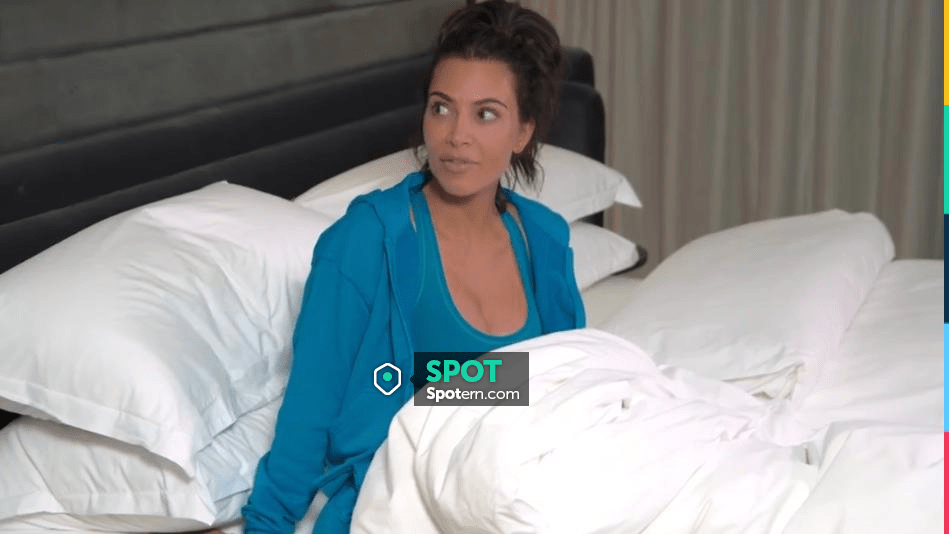 Skims Mykynos Zip Hoodie worn by Kim Kardashian as seen in The ...
