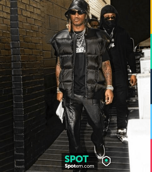 Rick Owens Black & White Mega Bumper Geobasket Sneakers worn by Future ...