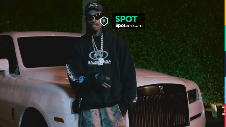 Balenciaga Black Skin Cat XXL Sunglasses worn by Wiz Khalifa in Wiz ...