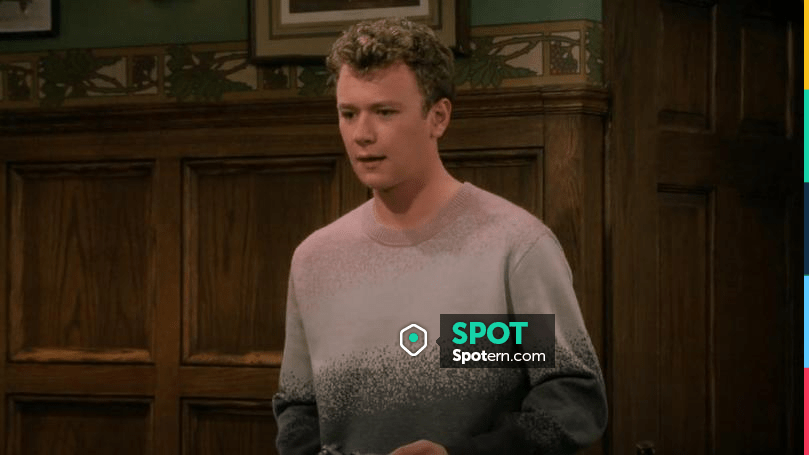 Topman Knit­ted Jumper with Om­bre worn by David Crane (Anders Keith ...