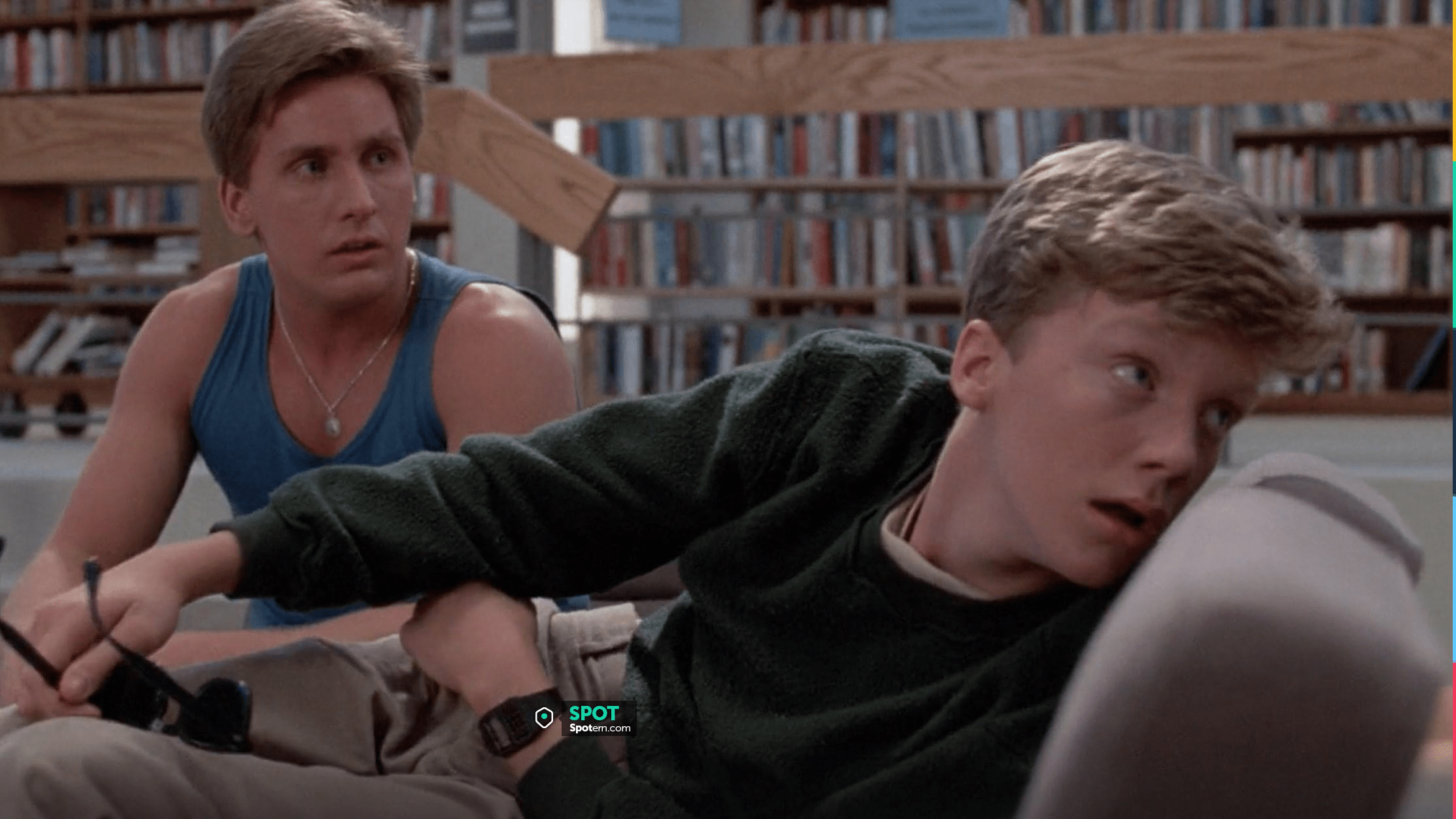 Casio calculator watch worn by Brian Johnson (Anthony Michael Hall) in ...