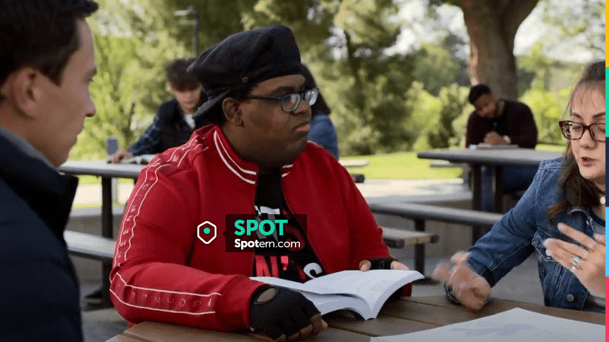 Sean John Logo Taping Neoprene Track Jacket worn by Jasper (Dominique ...