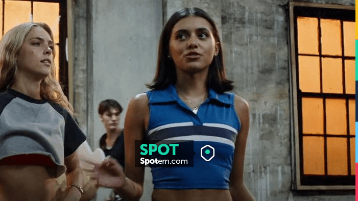 Remi Blu Collar Bra Worn By Charlie Levett Miah Madden As Seen In Paper Dolls S01e02 Spotern